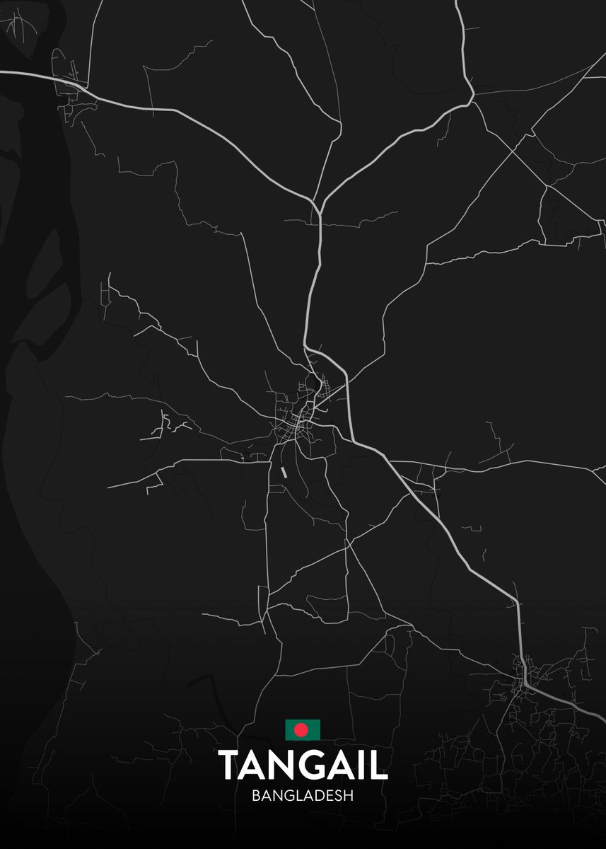 'Tangail BD' Poster, picture, metal print, paint by IMR Designs | Displate