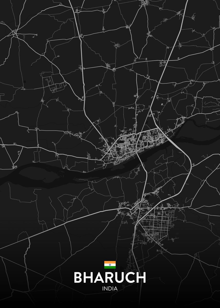 'Bharuch IN' Poster by IMR Designs | Displate