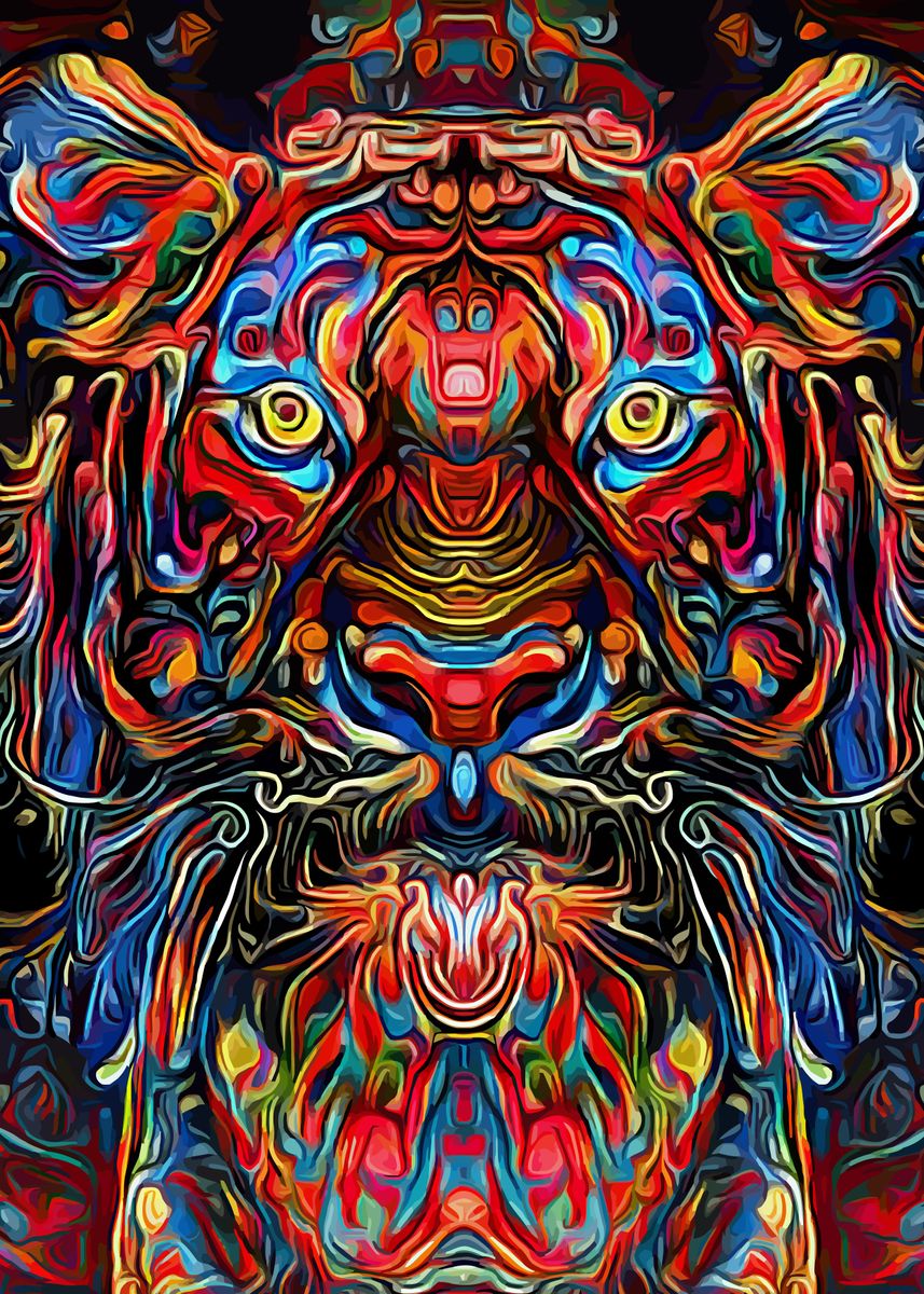 'Tiger Carnival' Poster by MasterHead | Displate