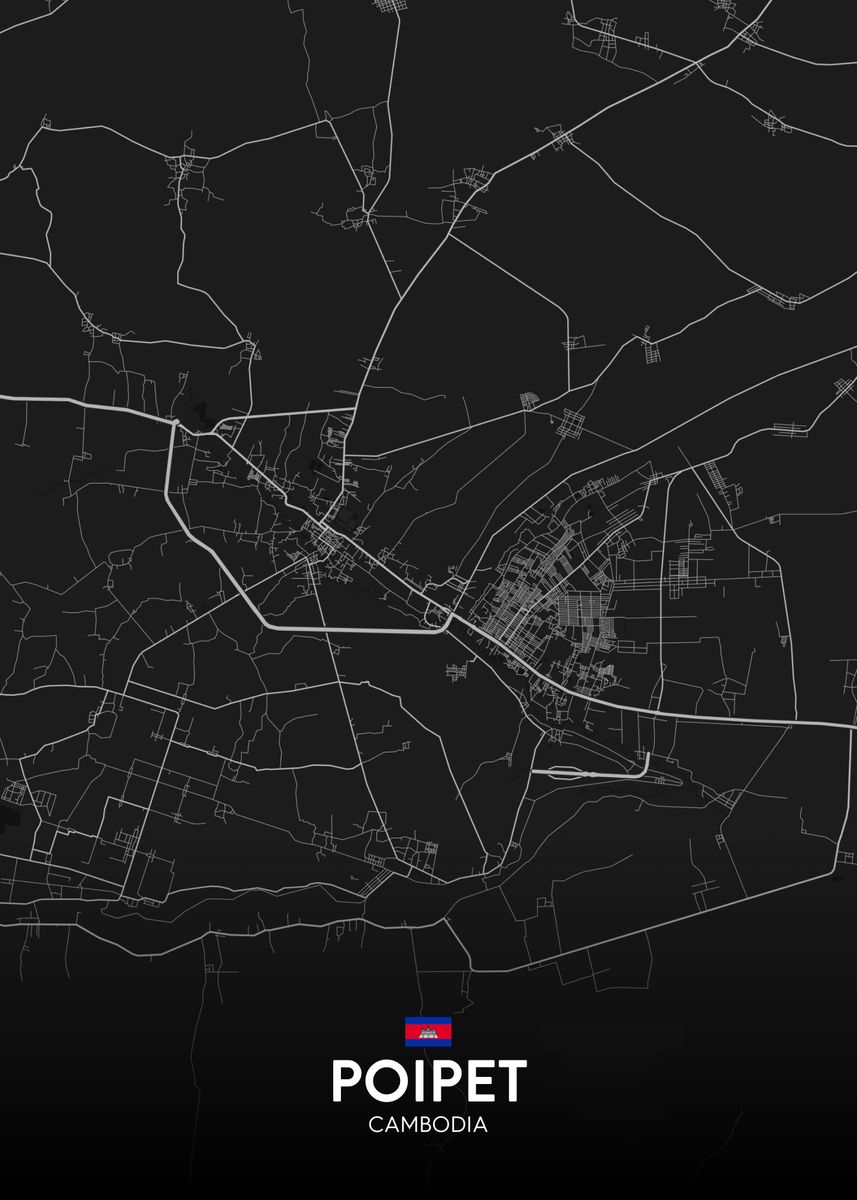 'Poipet KH' Poster, picture, metal print, paint by IMR Designs | Displate