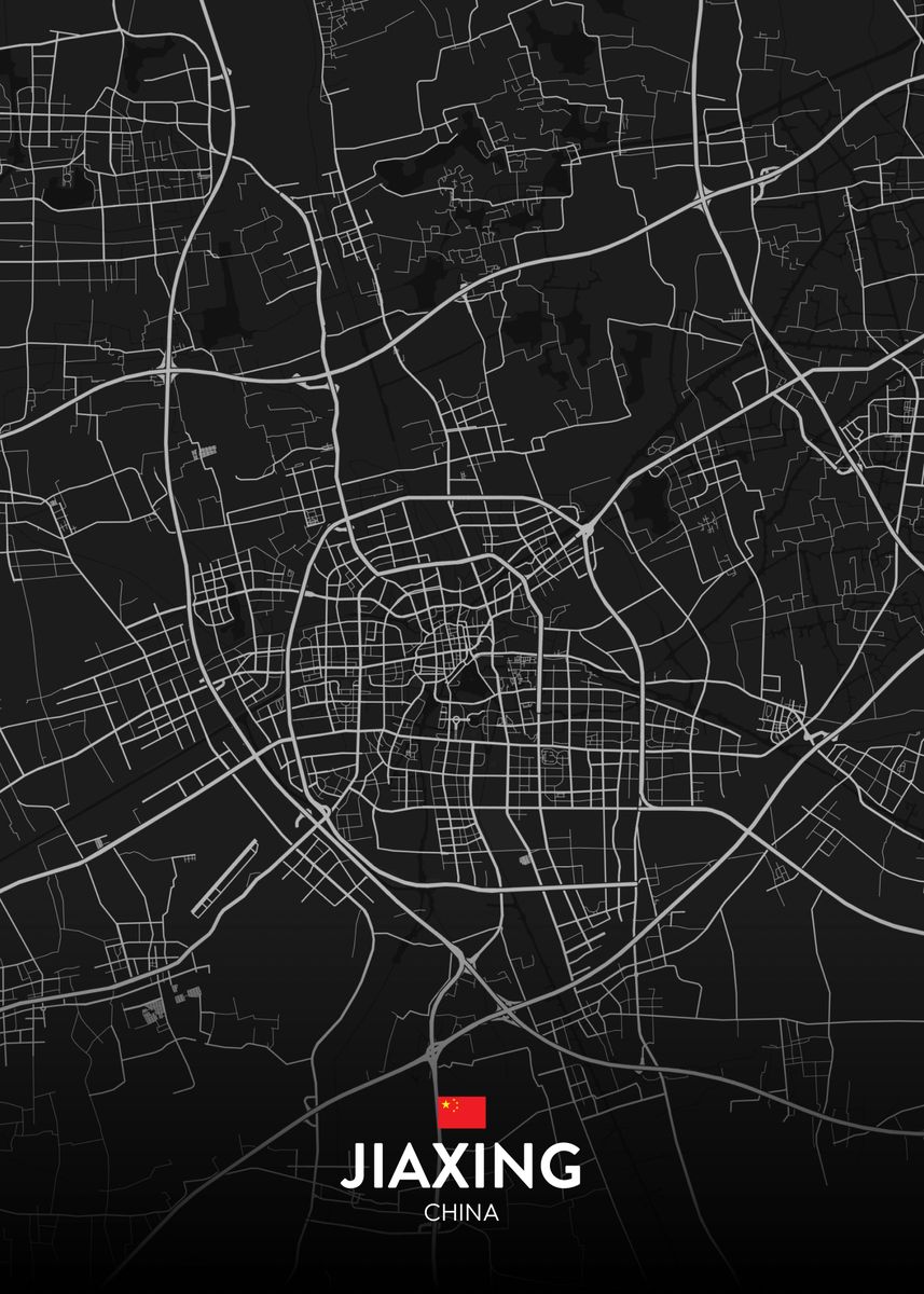 'Jiaxing CN' Poster, picture, metal print, paint by IMR Designs | Displate