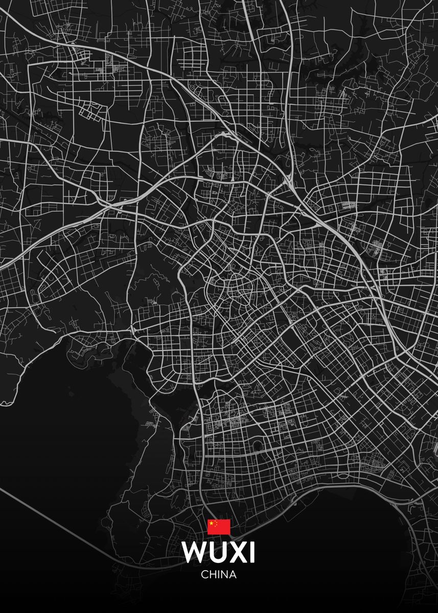 'Wuxi CN' Poster, picture, metal print, paint by IMR Designs | Displate