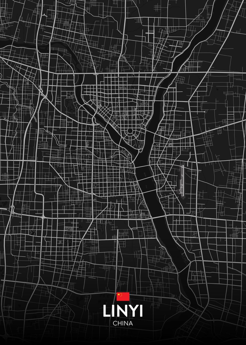 'Linyi CN' Poster, picture, metal print, paint by IMR Designs | Displate