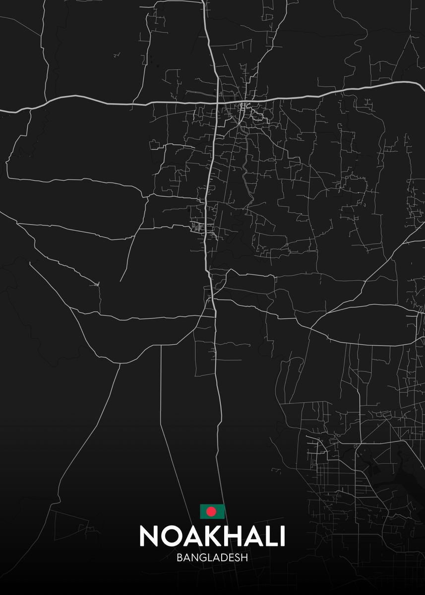 'Noakhali BD' Poster, picture, metal print, paint by IMR Designs | Displate