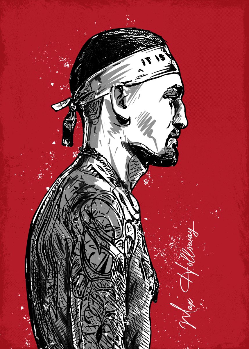 'MAX HOLLOWAY' Poster, picture, metal print, paint by Sumox Studio ...