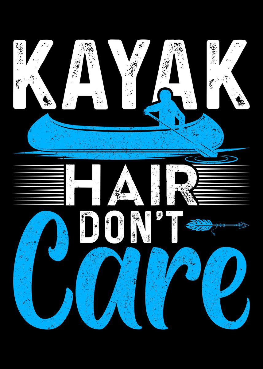 'Funny Kayak Kayaking' Poster, picture, metal print, paint by Christian ...