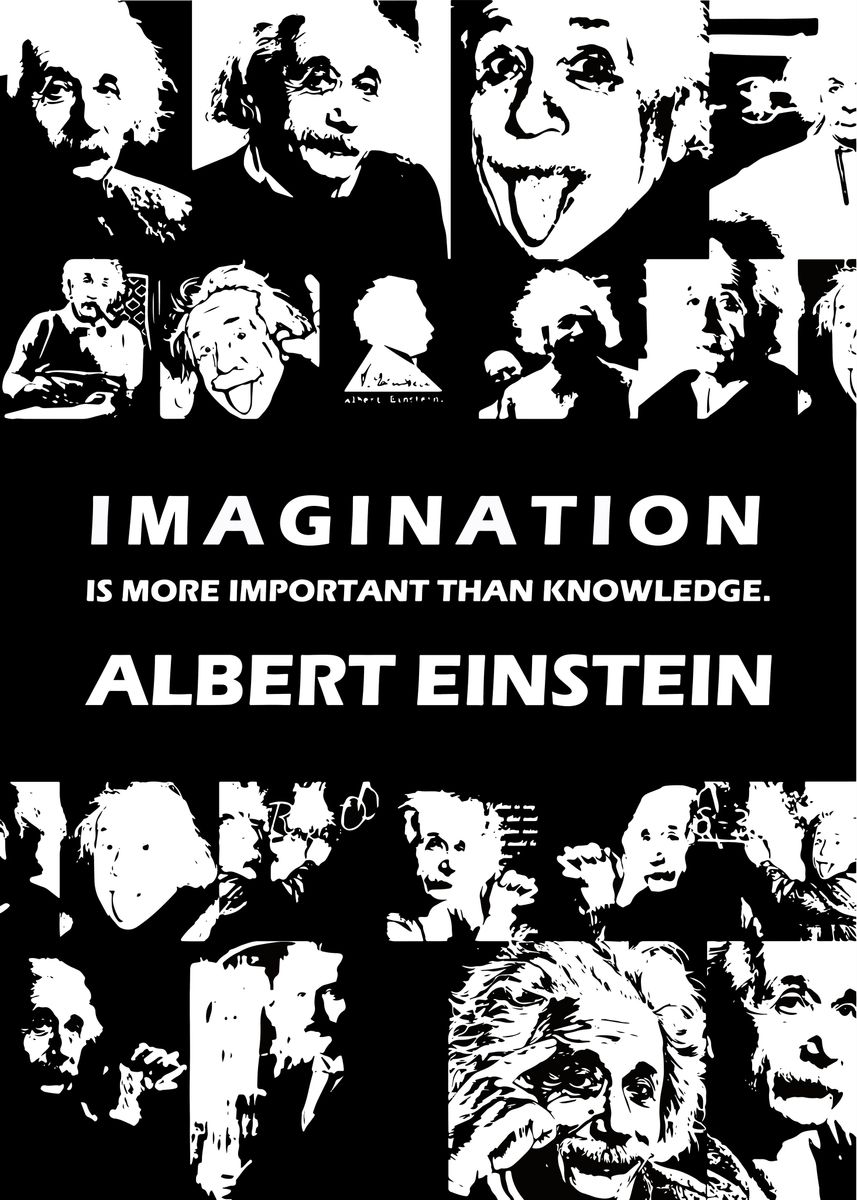 'Albert Einstein' Poster, picture, metal print, paint by Dinh Thi Oanh ...
