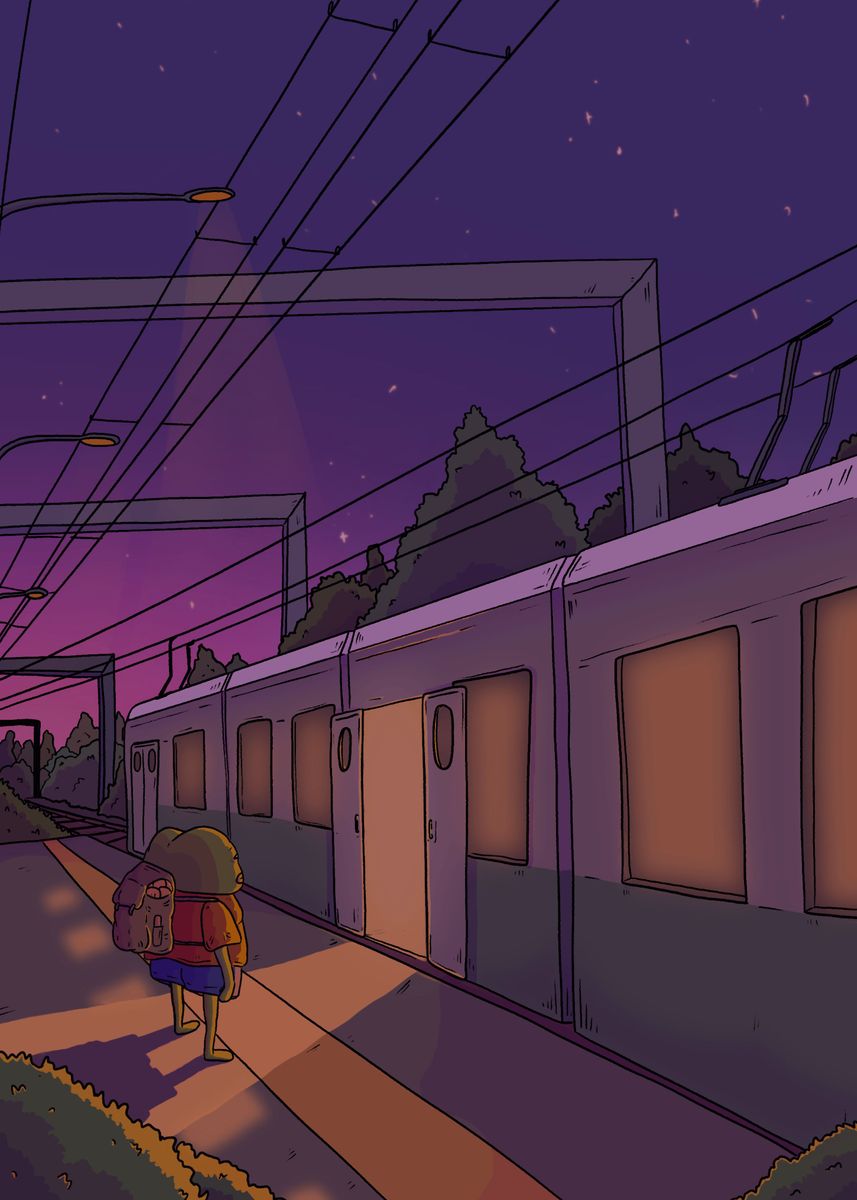 'Next stop' Poster, picture, metal print, paint by H3NRYxP | Displate