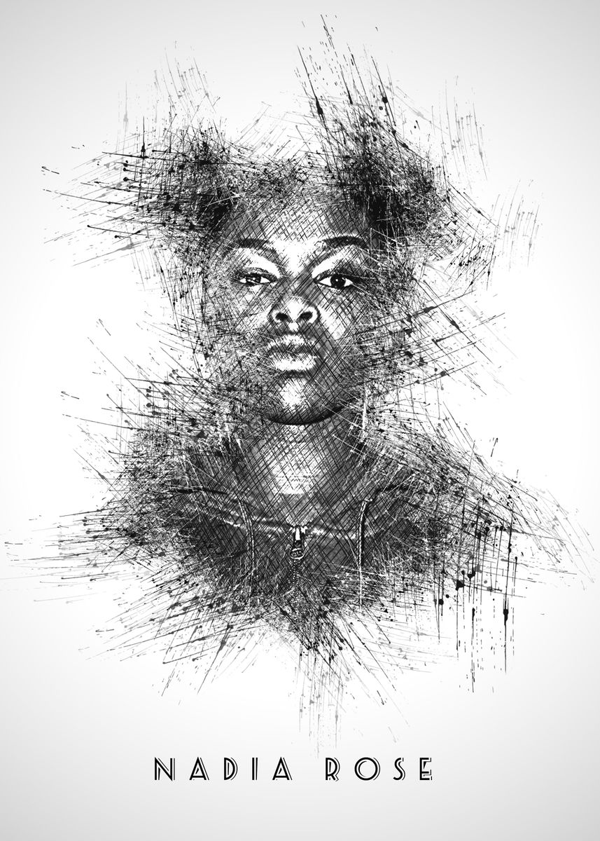 'Nadia Rose' Poster, picture, metal print, paint by Clay Williams ...