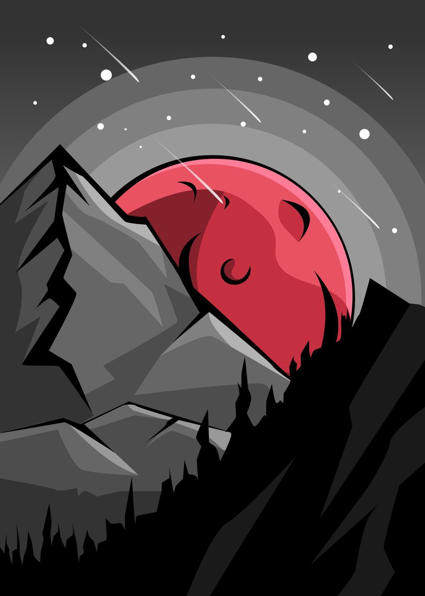 'Cold Night' Poster, picture, metal print, paint by Rio Josia | Displate