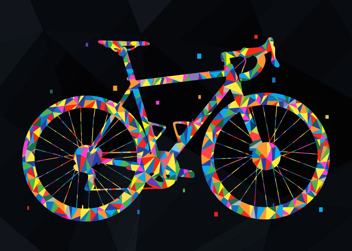 'Road Bike' Poster by Yahya Art | Displate