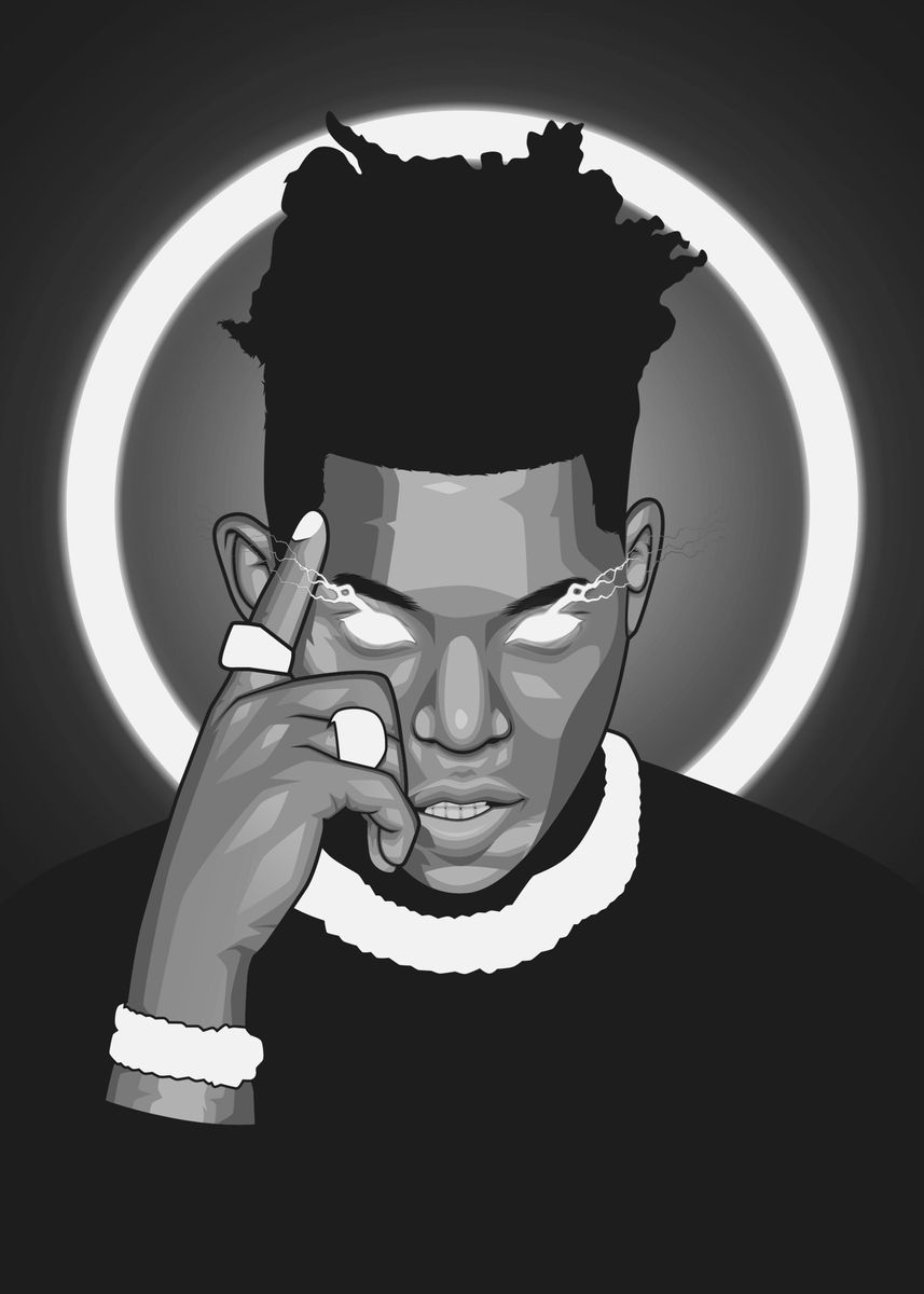'Yung Bleu' Poster by Colorize Studio | Displate
