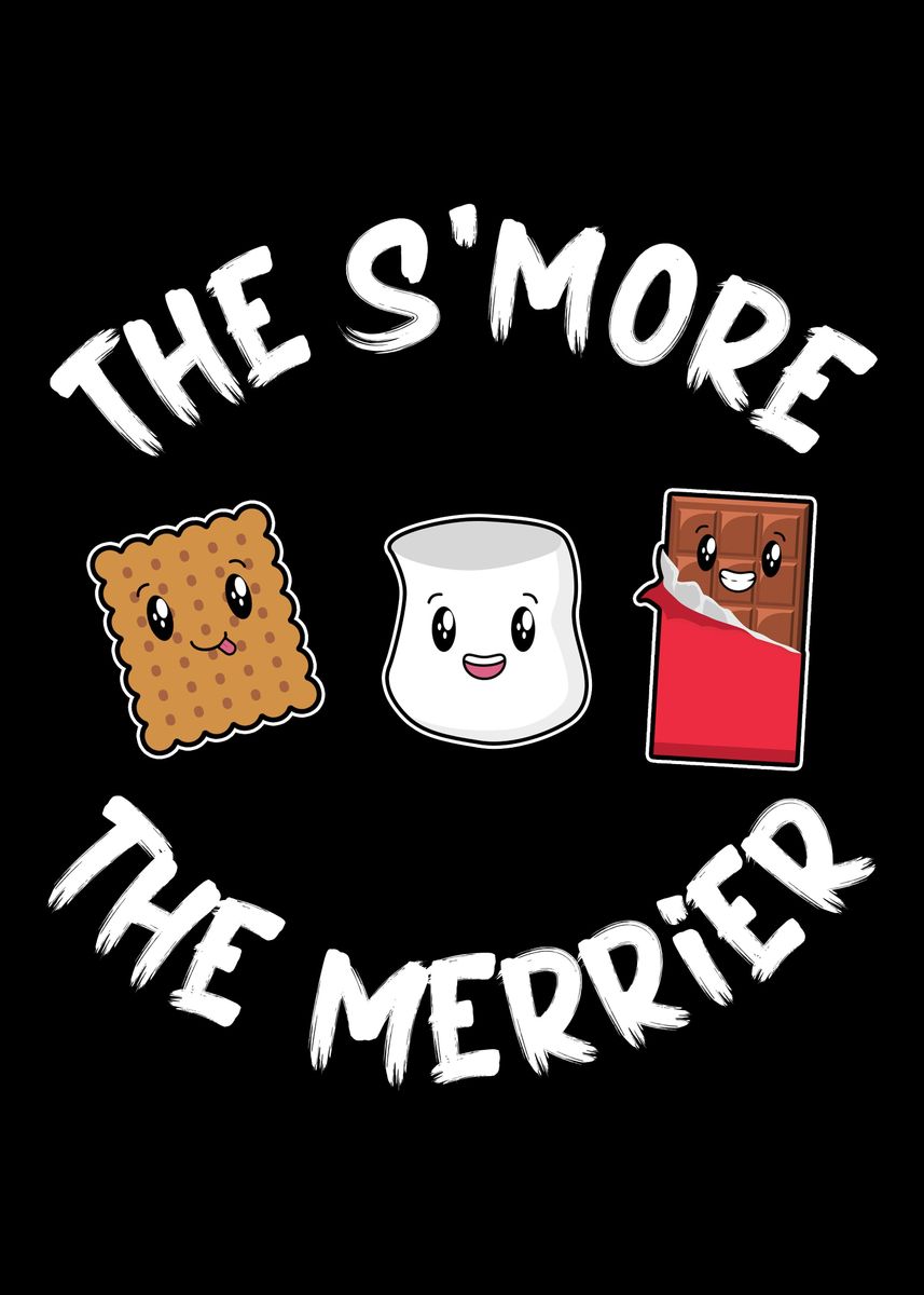 'Camping Smores Smore' Poster, picture, metal print, paint by ...