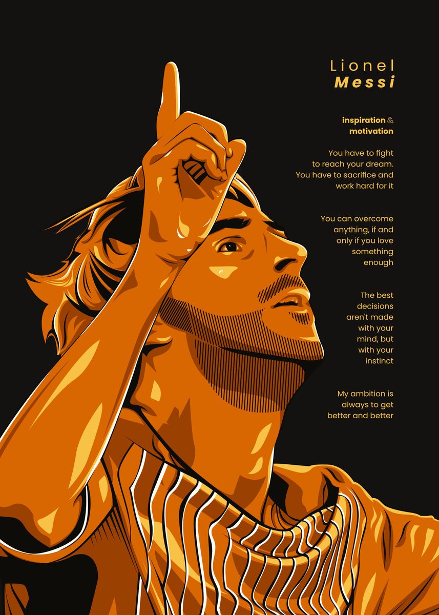 'Lionel Messi' Poster, picture, metal print, paint by vectorhelowpal ...