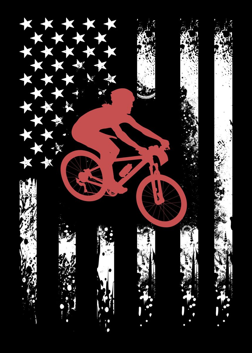 'Cross Country Cycling XC' Poster, picture, metal print, paint by ...