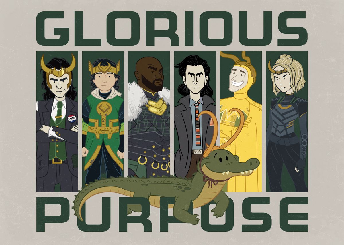 'Glorious Purpose Horizontal' Poster by Marvel | Displate