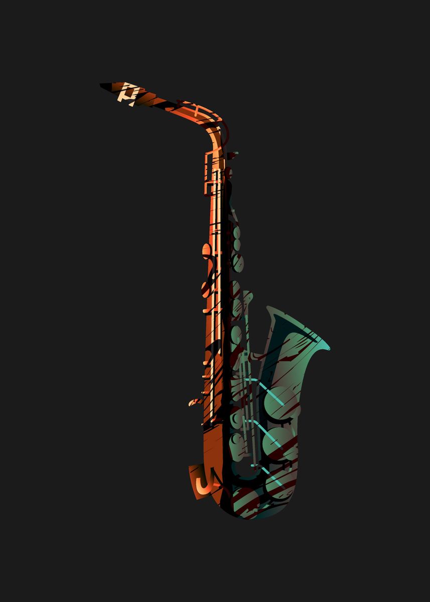 'Brass Musical Instruments' Poster, picture, metal print, paint by ...