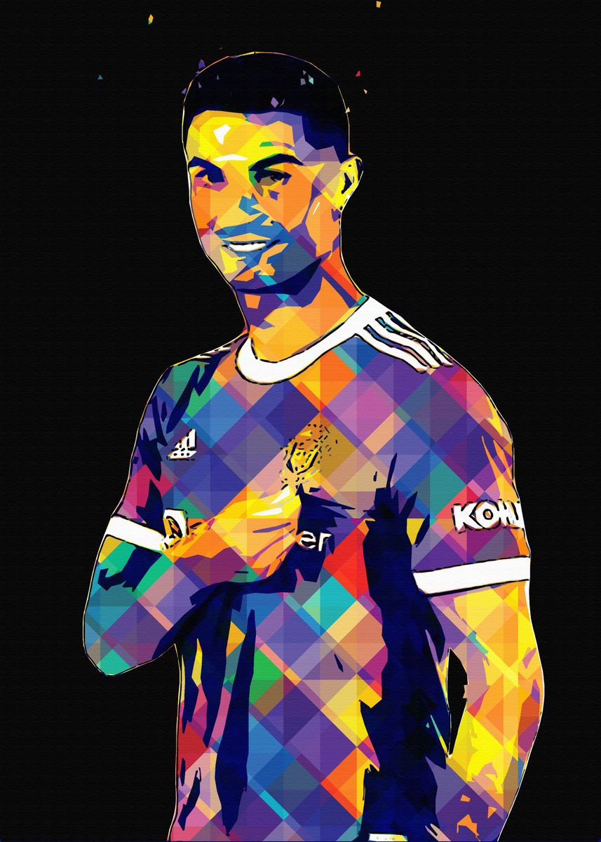 'Ronaldo MU' Poster, picture, metal print, paint by RobertHall Studio ...