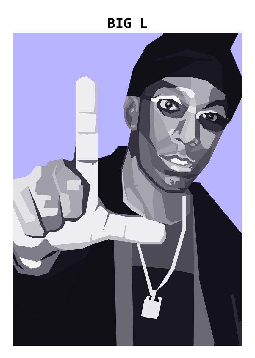 'Big L Rapper' Poster, picture, metal print, paint by NGUYEN DINH LONG ...