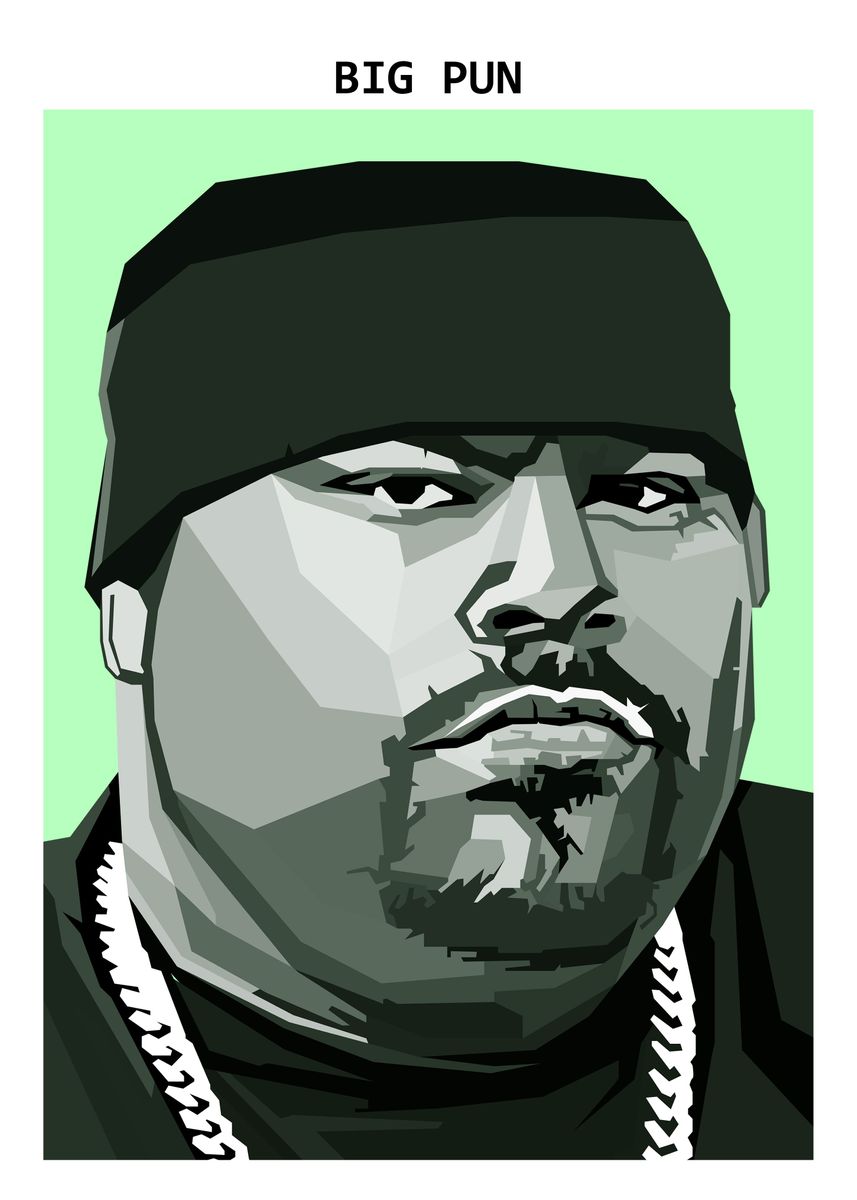 'Big Pun rapper' Poster, picture, metal print, paint by NGUYEN DINH ...