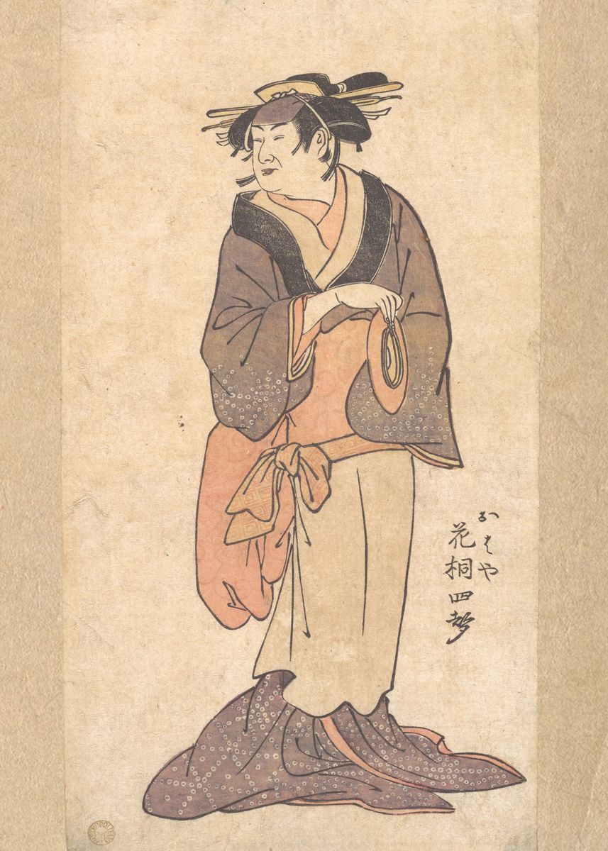 'The Onnagata Actor' Poster, picture, metal print, paint by Olivia Matt ...