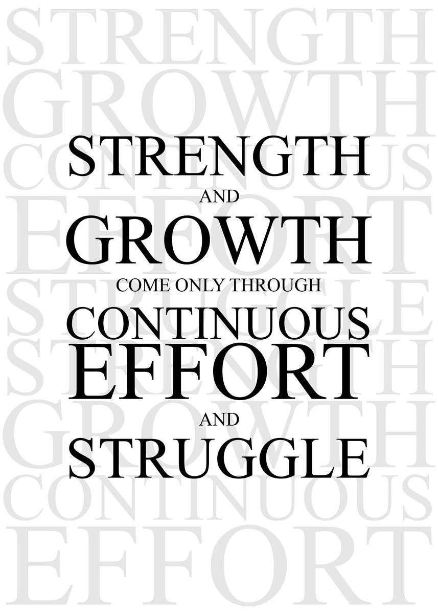 'Strength and Growth' Poster, picture, metal print, paint by ABConcepts ...