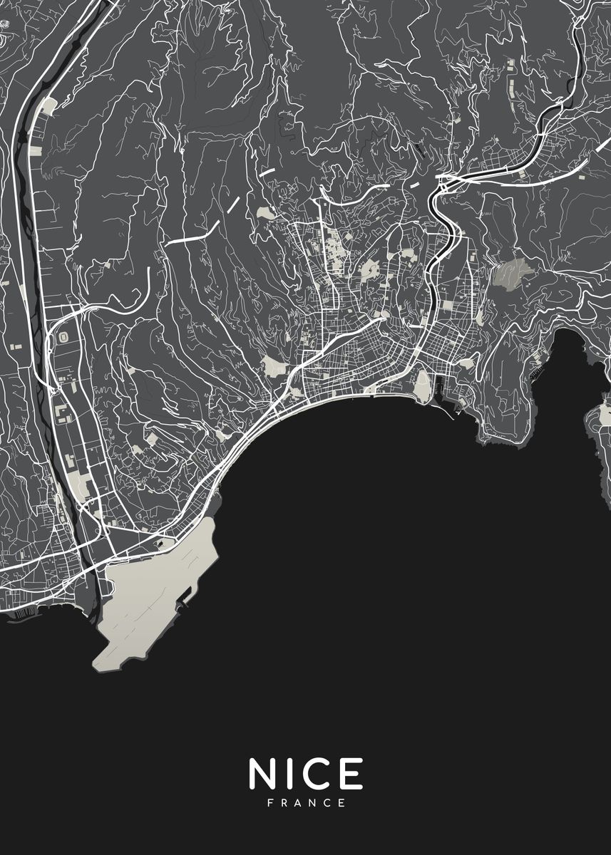 'Nice' Poster by mapsies | Displate