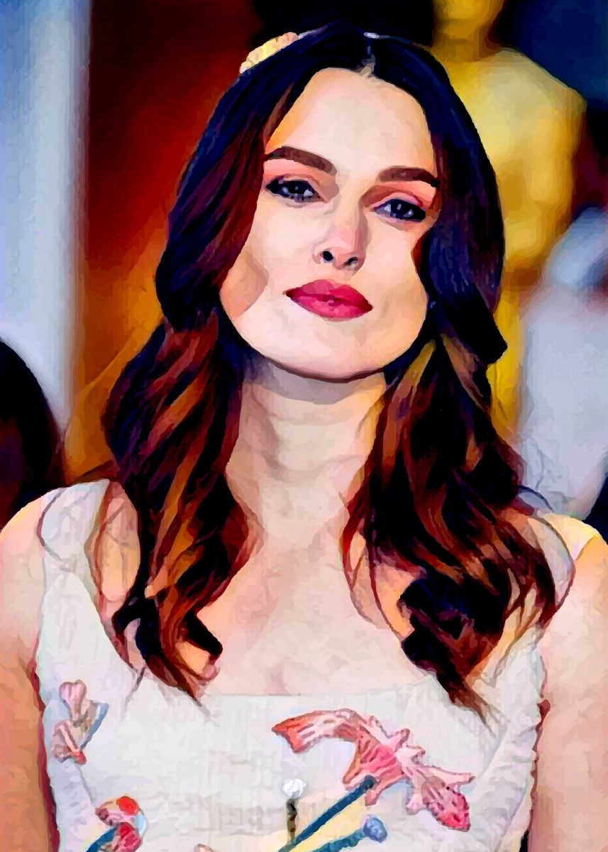 ' Keira Knightley Portrait' Poster by Rozi Art | Displate