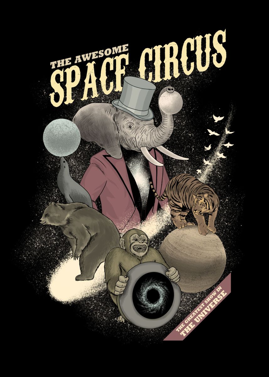 'Space Circus' Poster by sachpica | Displate