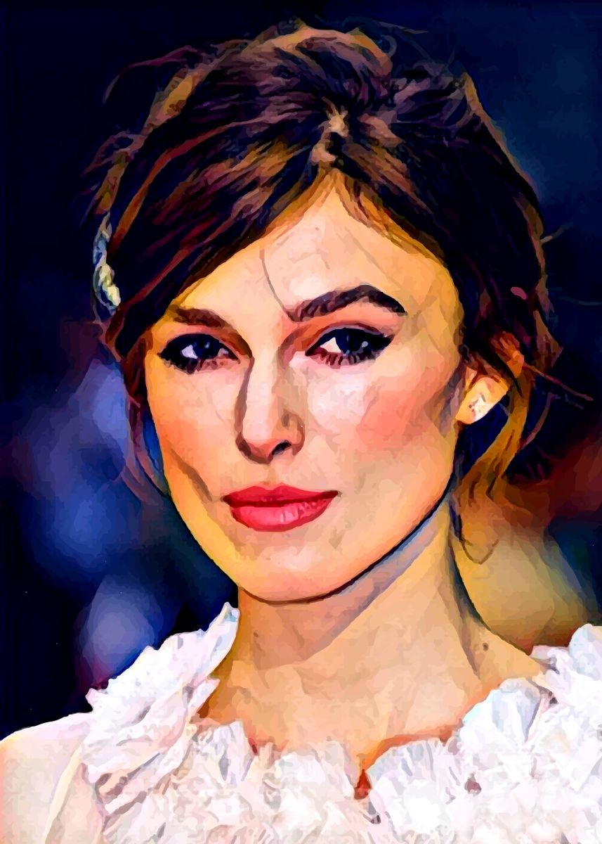 'Beautiful Keira Knightley' Poster, picture, metal print, paint by Rozi ...
