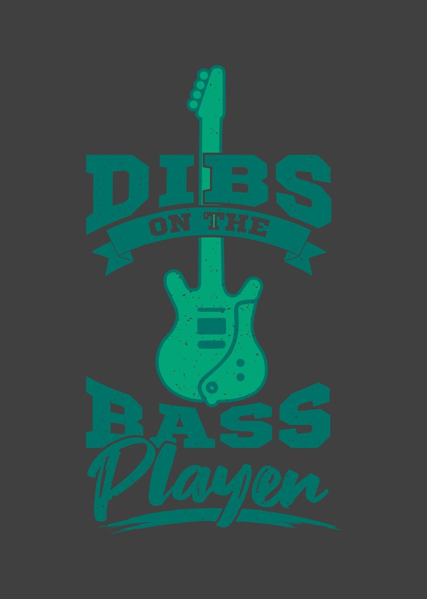 'Funny Bassist Bass Player' Poster, picture, metal print, paint by ...