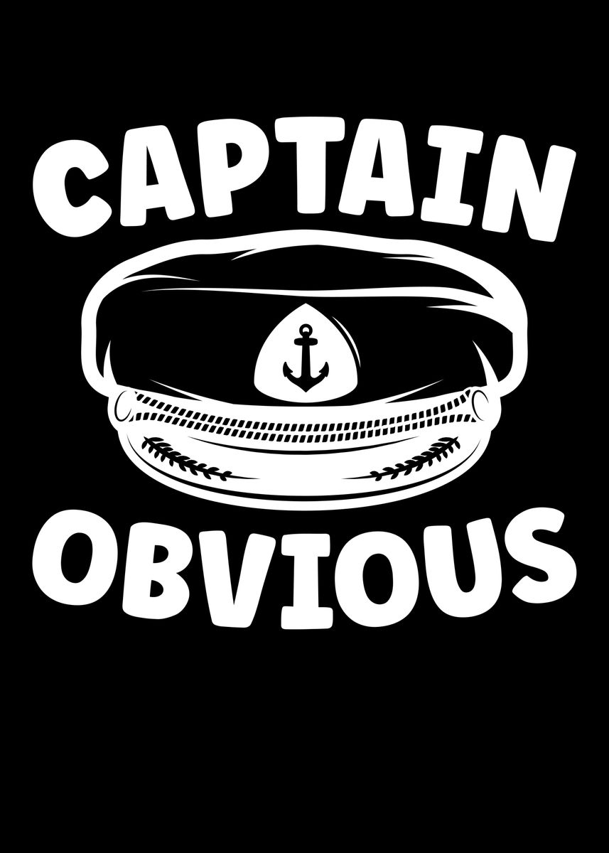 'Captain Obviou' Poster, picture, metal print, paint by NAO | Displate