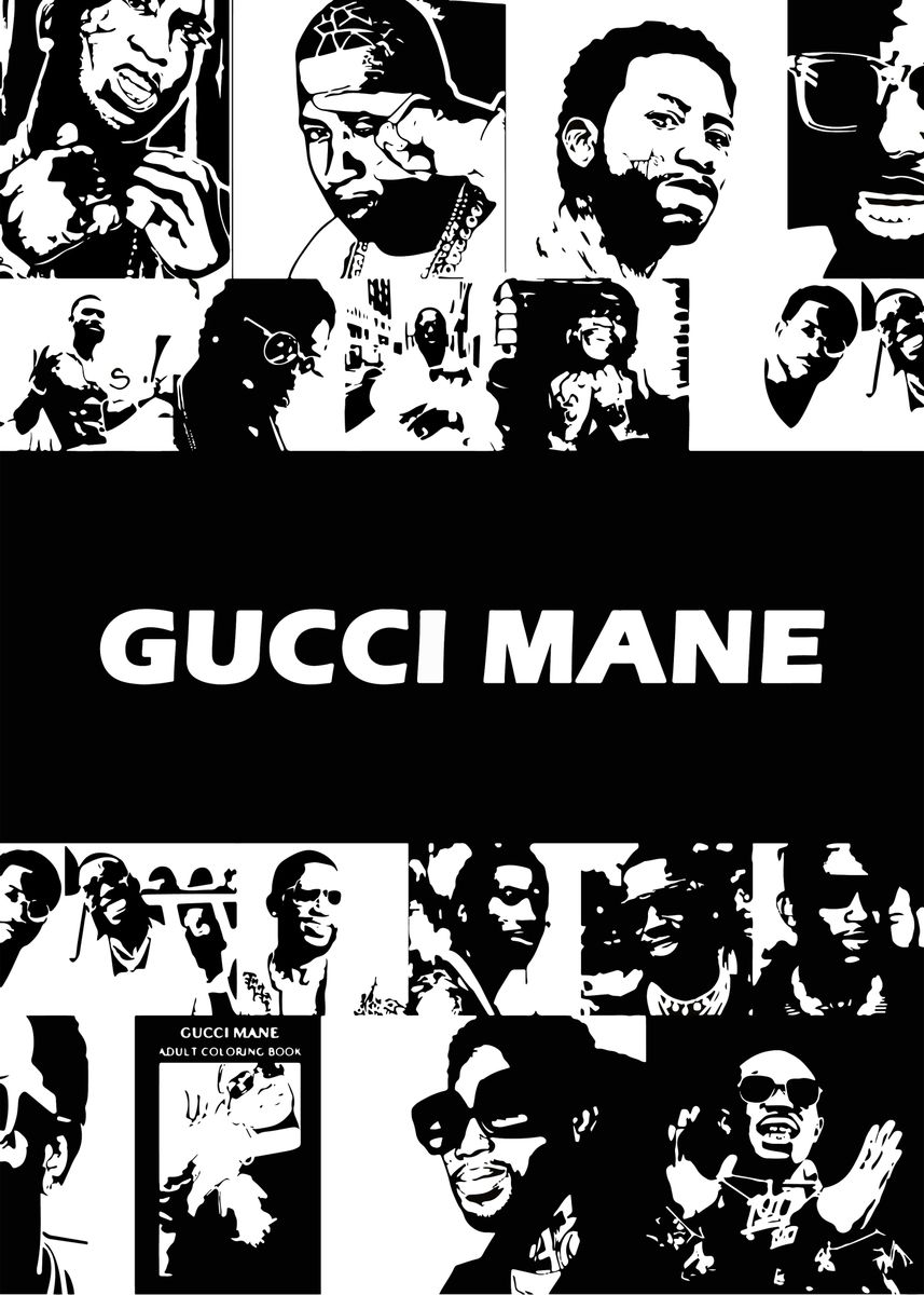 'Gucci Mane rapper' Poster, picture, metal print, paint by Dinh Thi ...