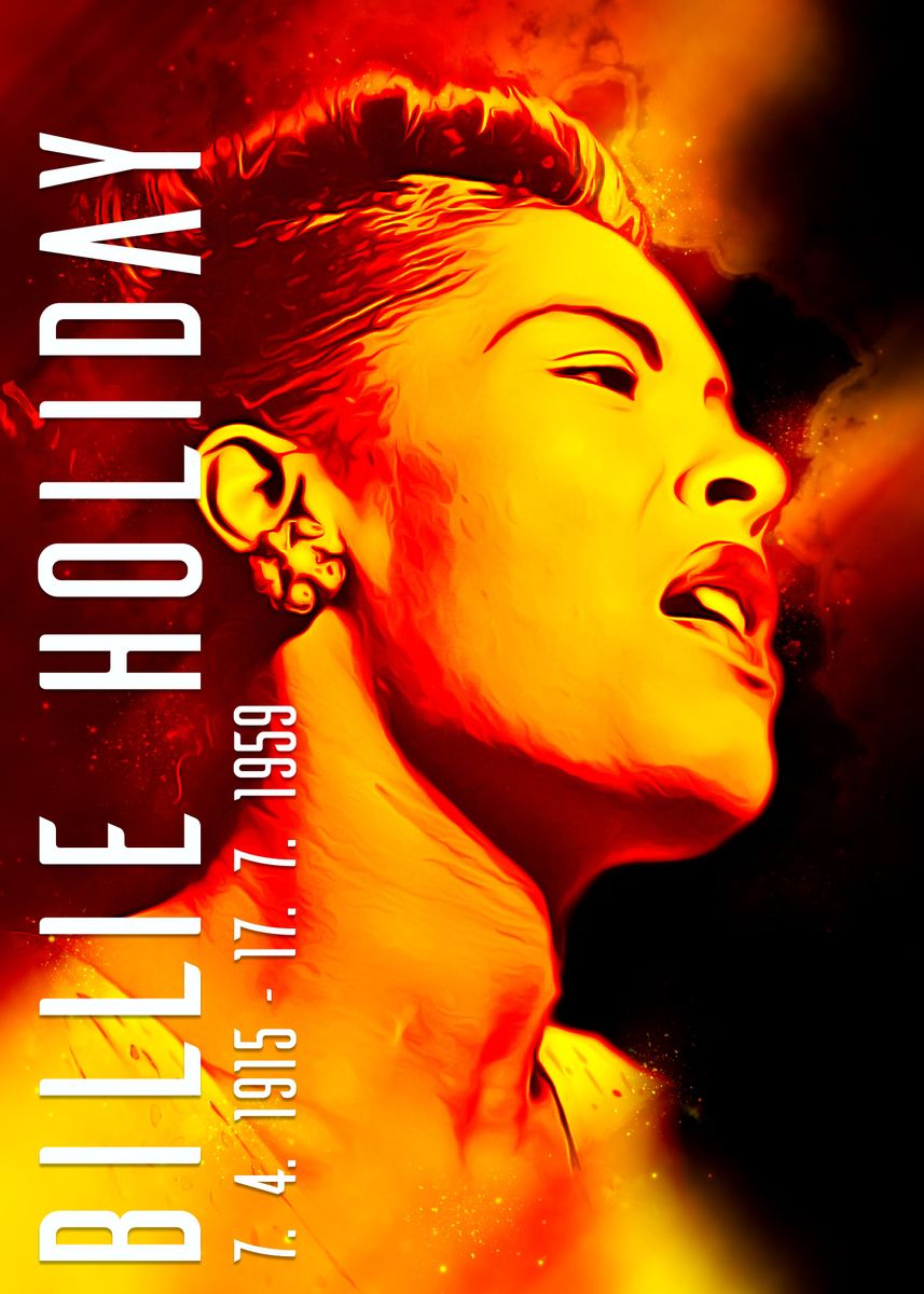 'Billie Holiday' Poster, picture, metal print, paint by Petra ...