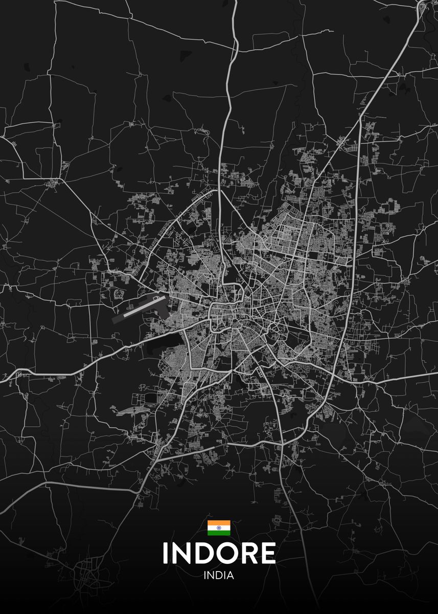 'Indore IN' Poster, picture, metal print, paint by IMR Designs | Displate