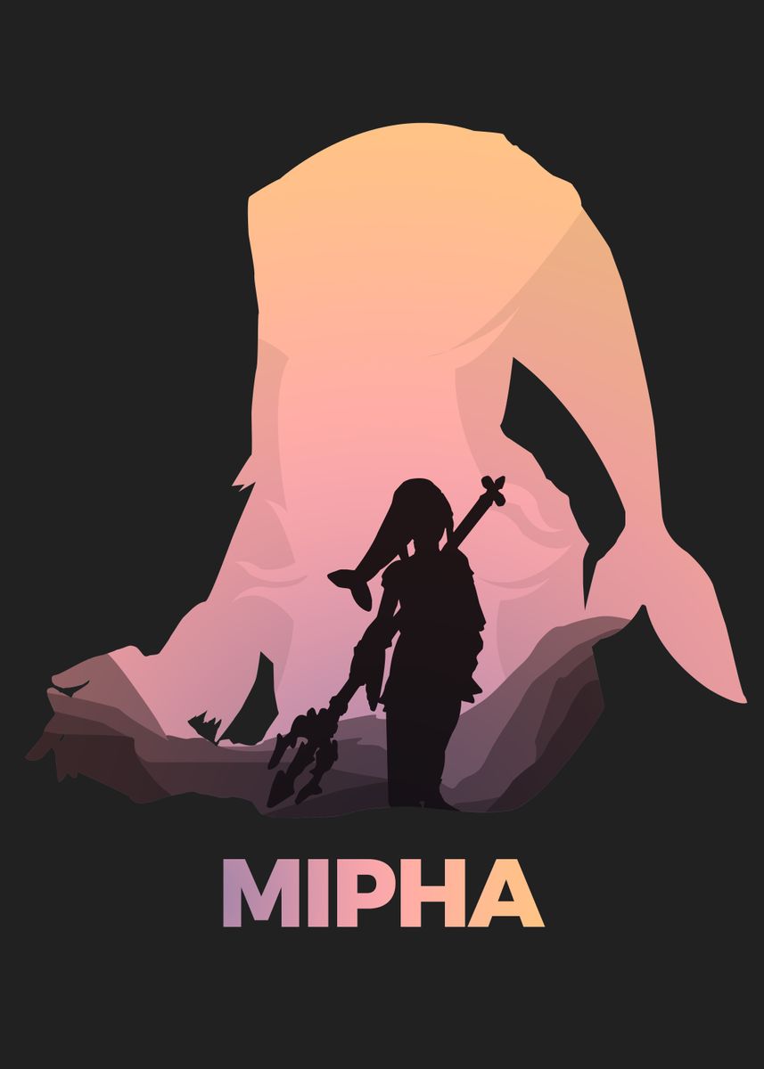 'Mipha' Poster, picture, metal print, paint by Facet Bengkok | Displate