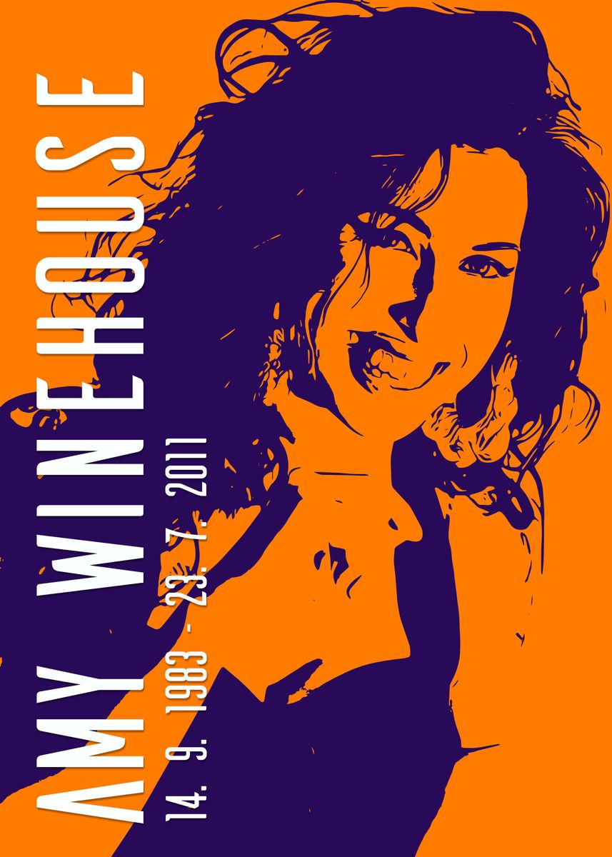 'Amy Winehouse' Poster by Petra Rommelfanger | Displate