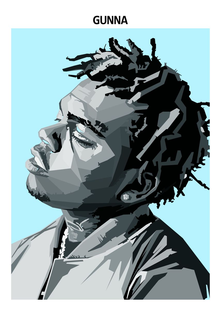 'Gunna Rapper' Poster, picture, metal print, paint by NGUYEN DINH LONG ...