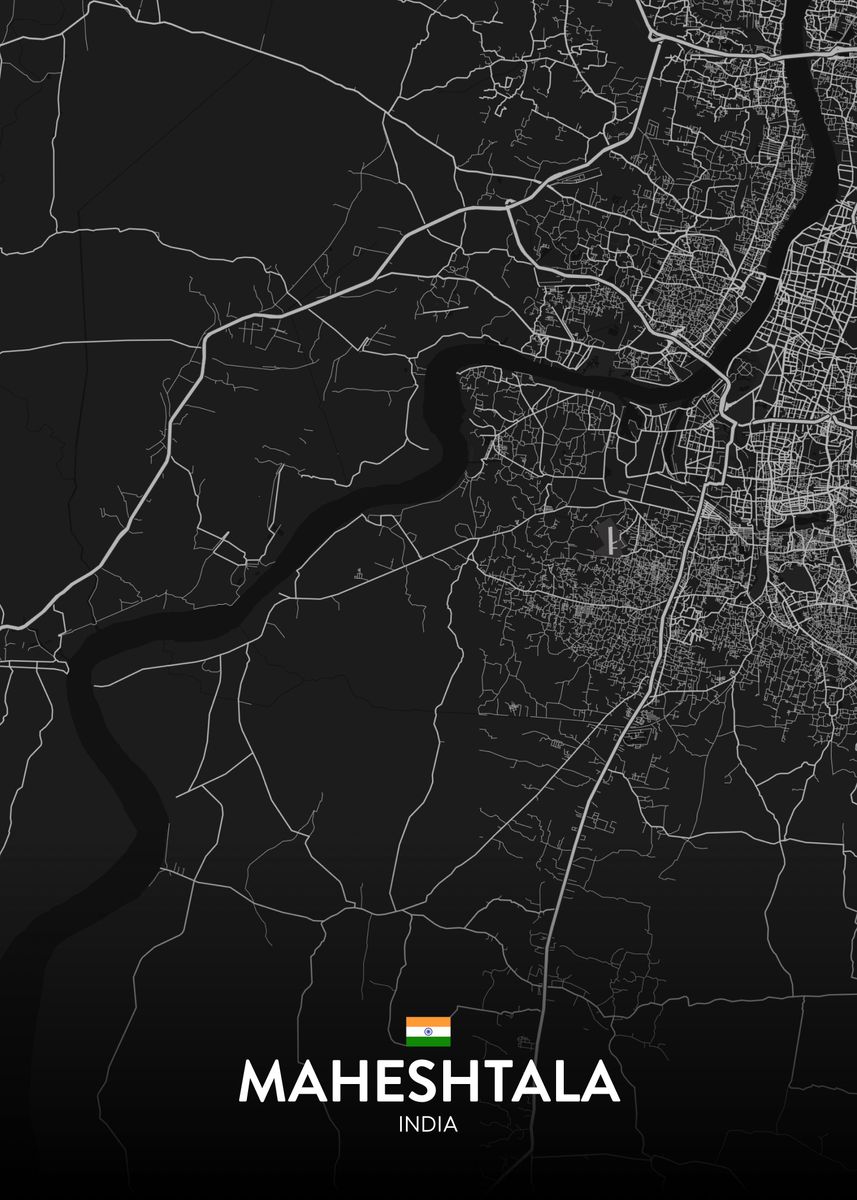 'Maheshtala IN' Poster by IMR Designs | Displate