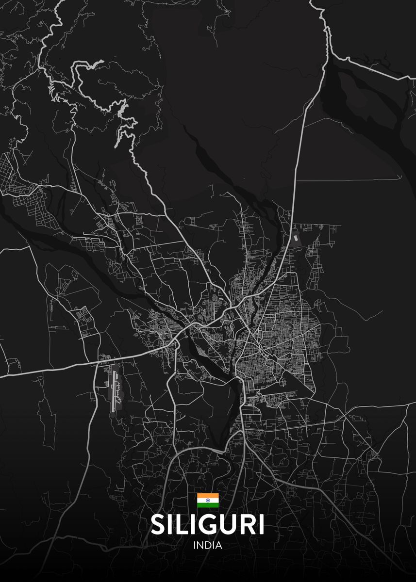 'Siliguri IN' Poster by IMR Designs | Displate