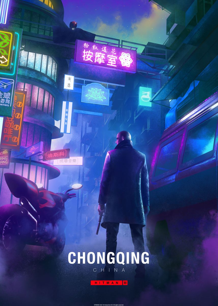 'Chongqing Hitman' Poster, picture, metal print, paint by Hitman | Displate