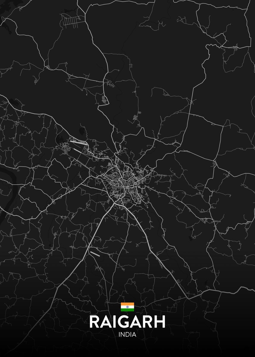 'Raigarh IN' Poster, picture, metal print, paint by IMR Designs | Displate