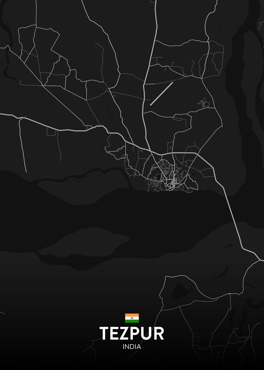 'Tezpur IN' Poster, picture, metal print, paint by IMR Designs | Displate