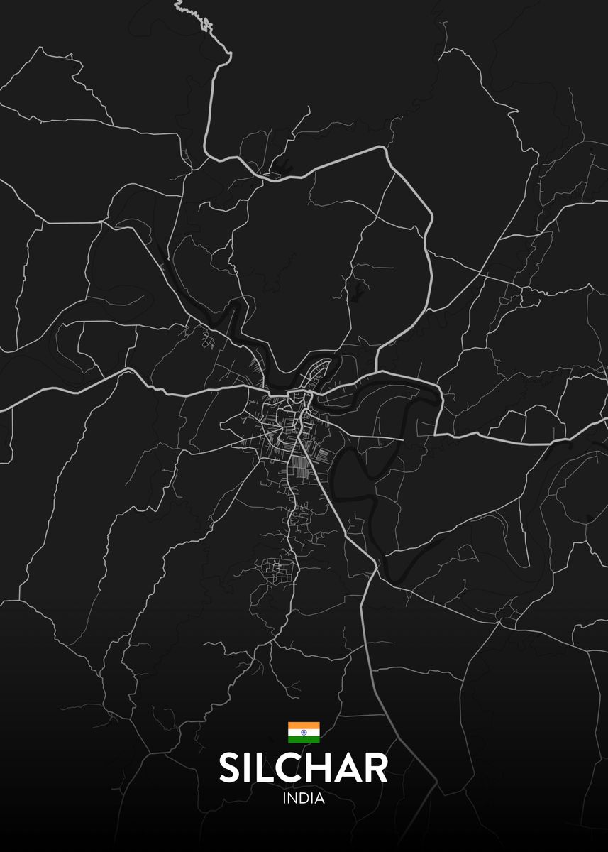 'Silchar IN' Poster by IMR Designs | Displate