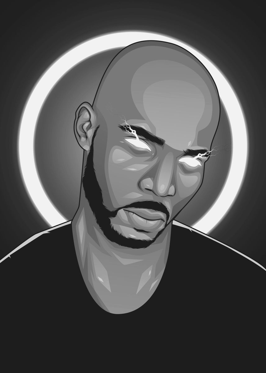 'DMX Rapper Bnw' Poster, picture, metal print, paint by Colorize Studio ...