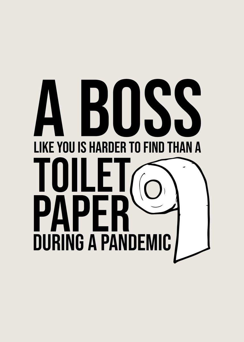 'Boss Appreciation Wall Art' Poster by Decoratier Qwerdenker | Displate