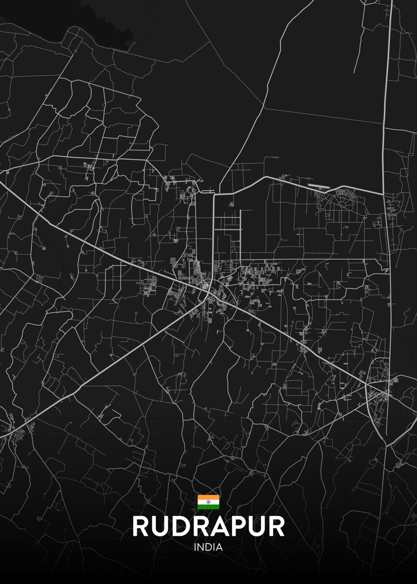 'Rudrapur IN' Poster, picture, metal print, paint by IMR Designs | Displate