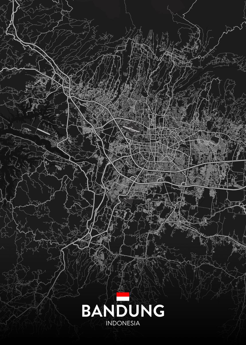 'Bandung ID' Poster, picture, metal print, paint by IMR Designs | Displate