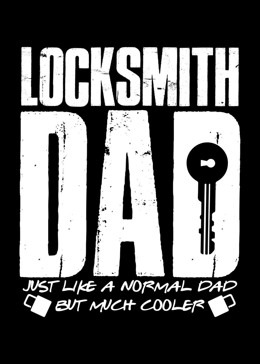 'Locksmith Dad Joke' Poster, picture, metal print, paint by ...