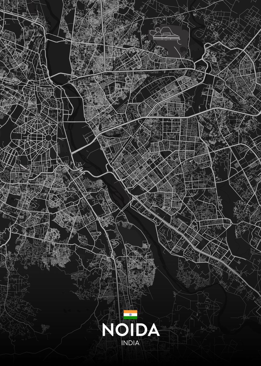 'Noida IN' Poster by IMR Designs | Displate